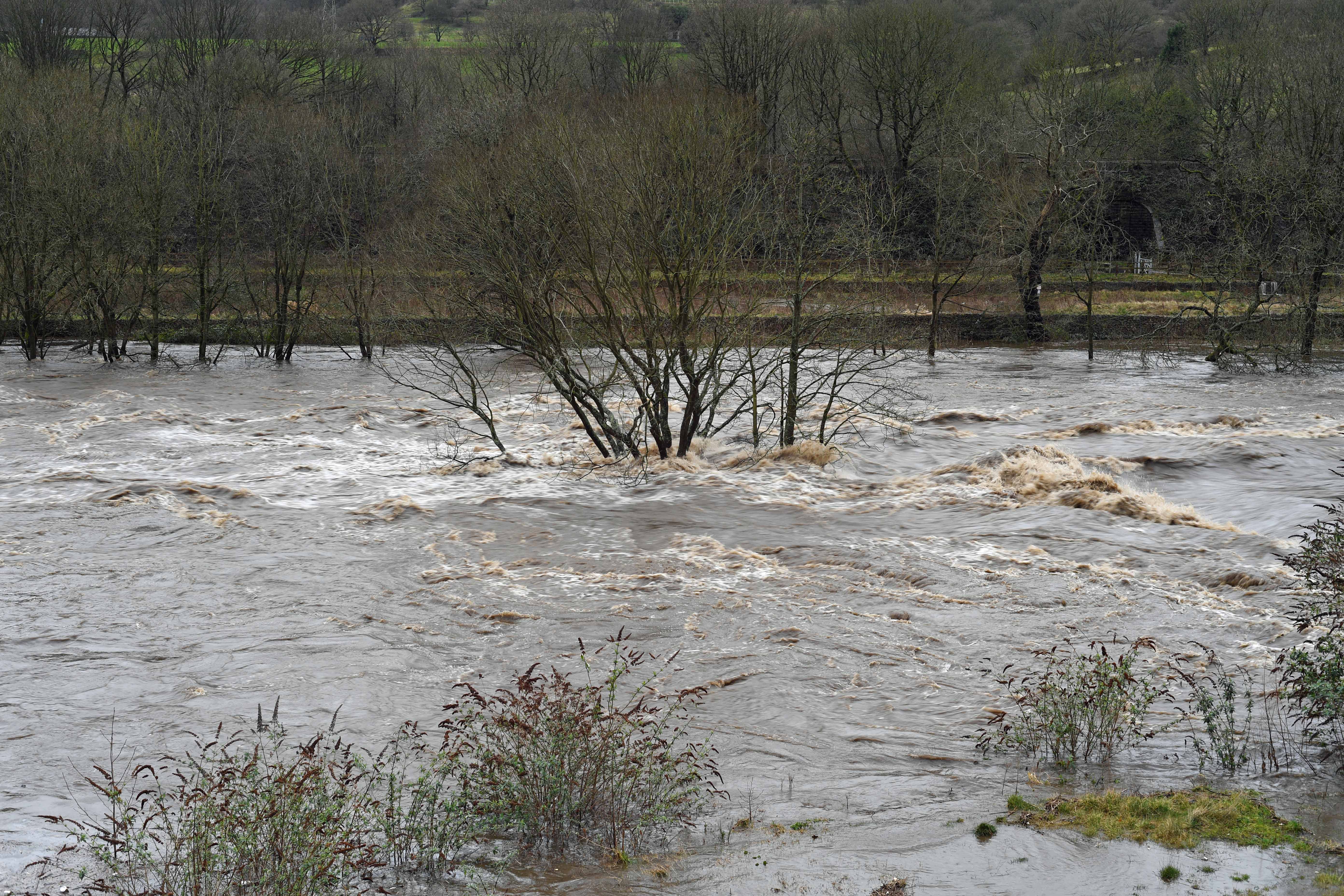 Storm Ciara floods the Calder Valley. | Paul Bigland