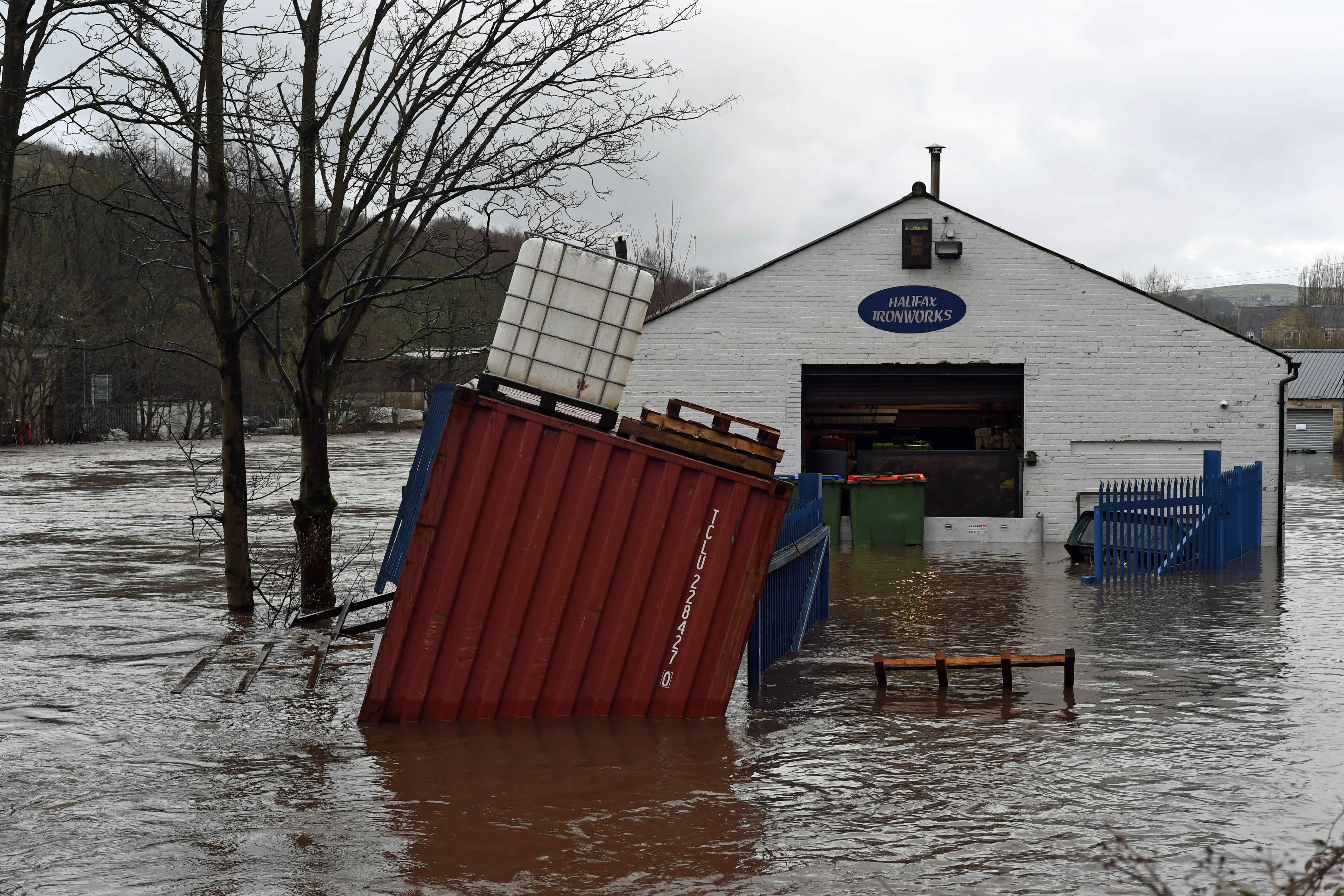 Storm Ciara floods the Calder Valley. | Paul Bigland