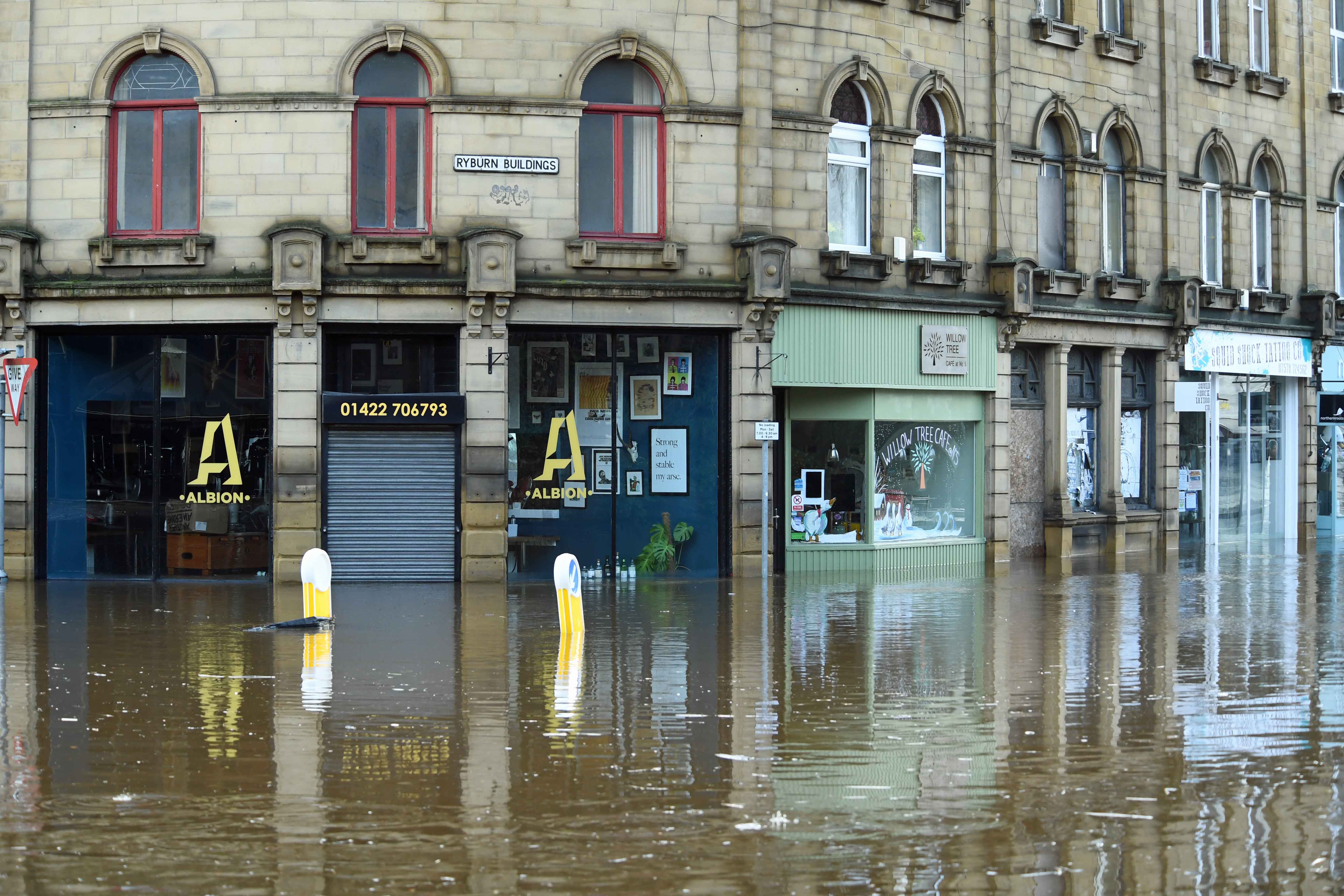 Storm Ciara floods the Calder Valley. | Paul Bigland