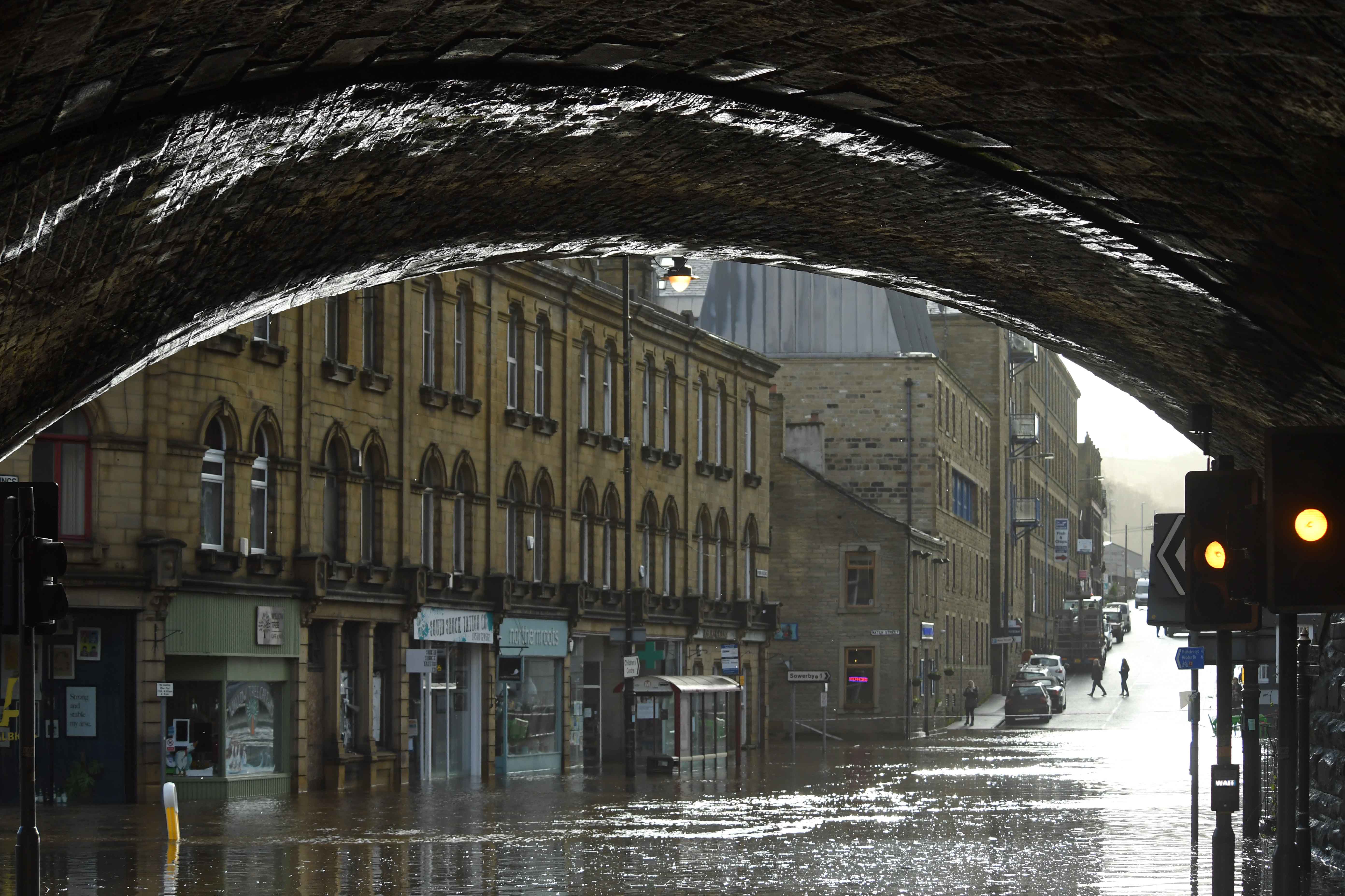 Storm Ciara floods the Calder Valley. | Paul Bigland
