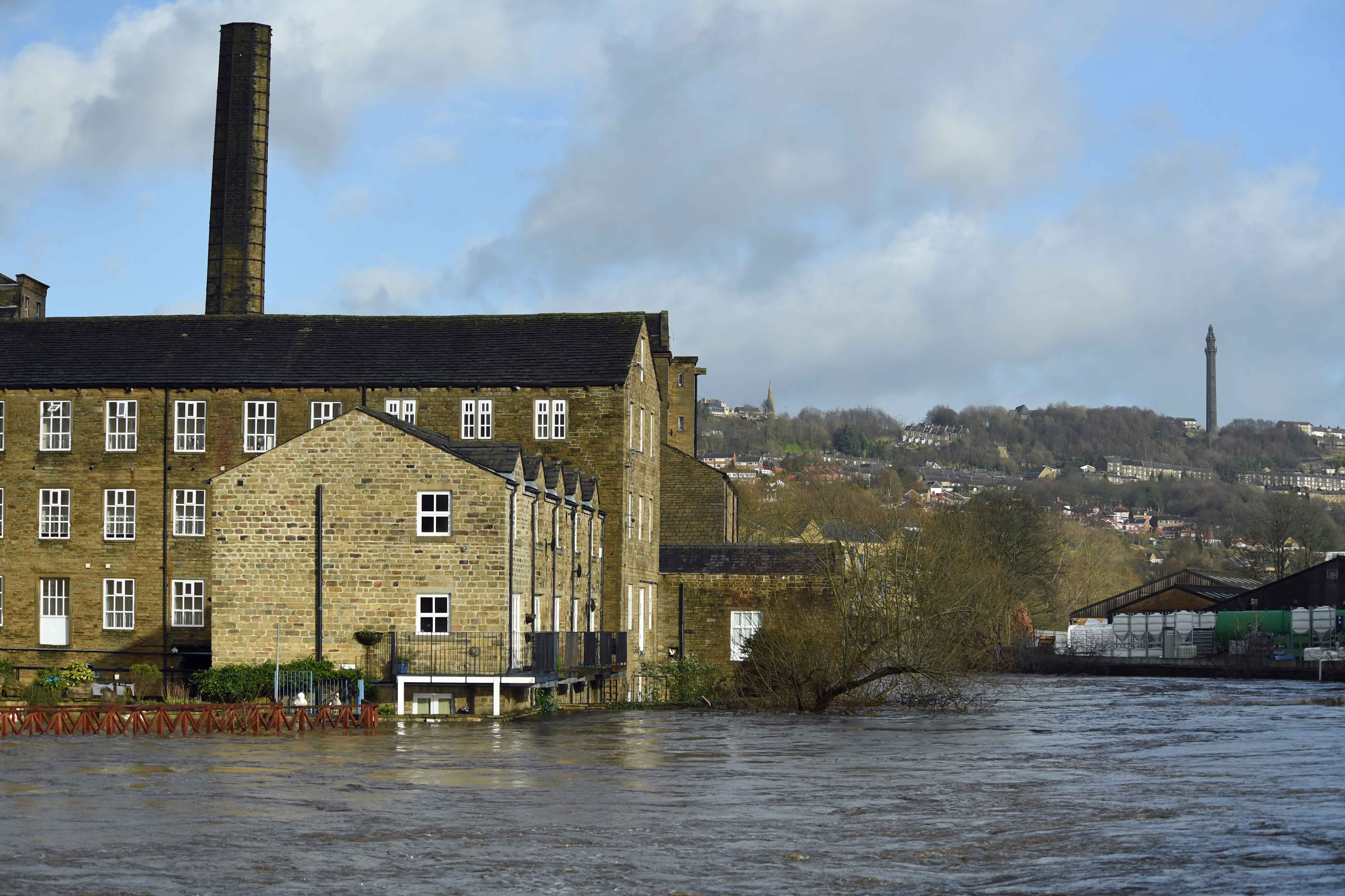 Storm Ciara floods the Calder Valley. | Paul Bigland