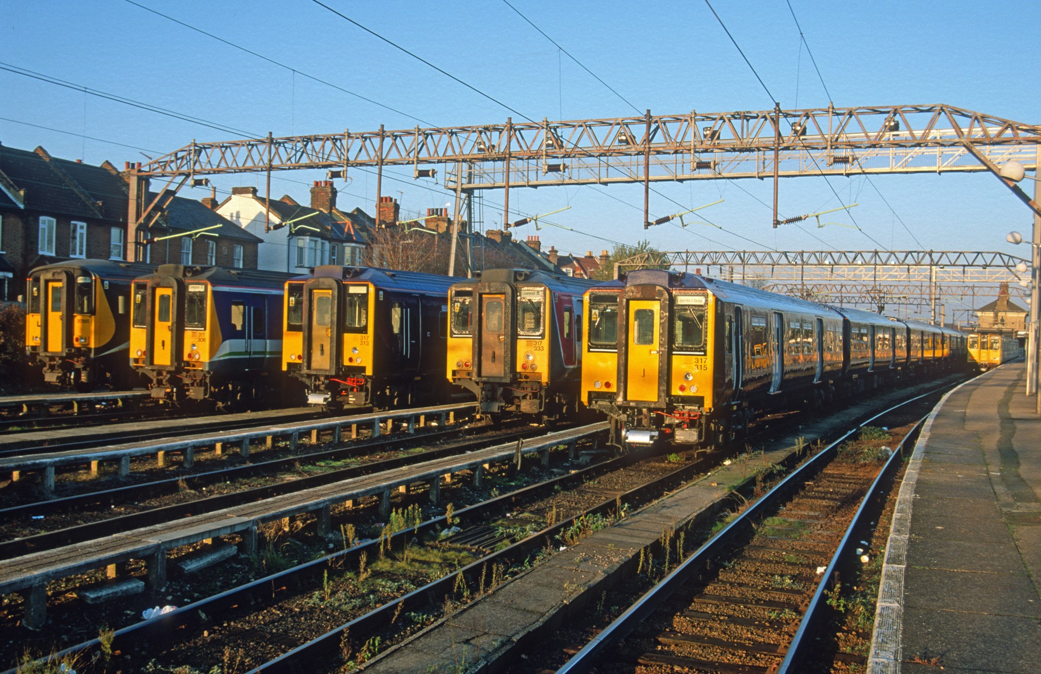 The end of the line beckons. The BR built Class 317s. | Paul Bigland