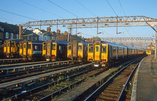The end of the line beckons. The BR built Class 317s. | Paul Bigland