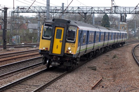The end of the line beckons. The BR built Class 317s. | Paul Bigland