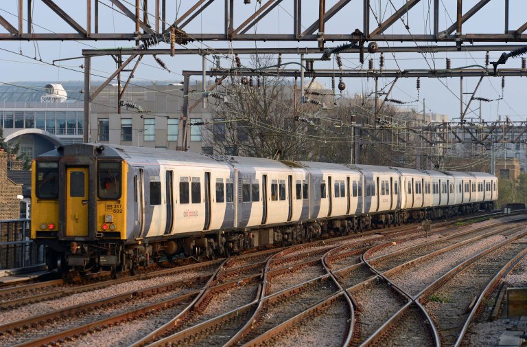 The end of the line beckons. The BR built Class 317s. | Paul Bigland
