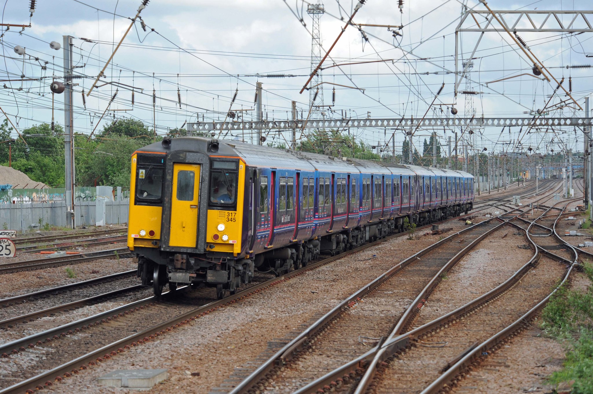 The end of the line beckons. The BR built Class 317s. | Paul Bigland